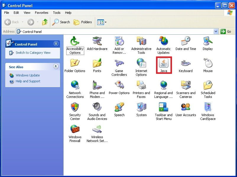 Java Control Panel