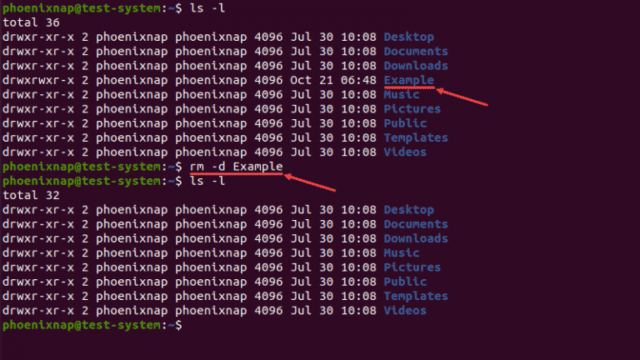 ¿Cómo eliminar un directorio en Linux? | Portal+Tips